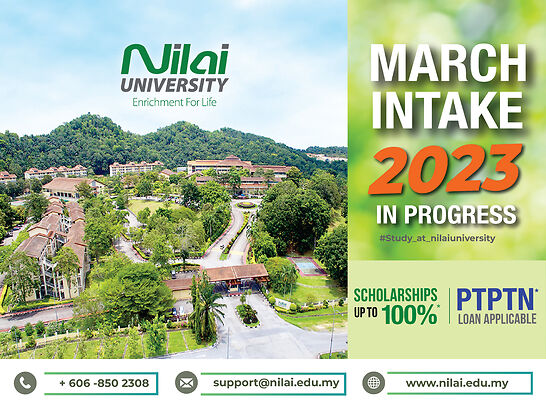 Join us for the March intake 2023 | Nilai University