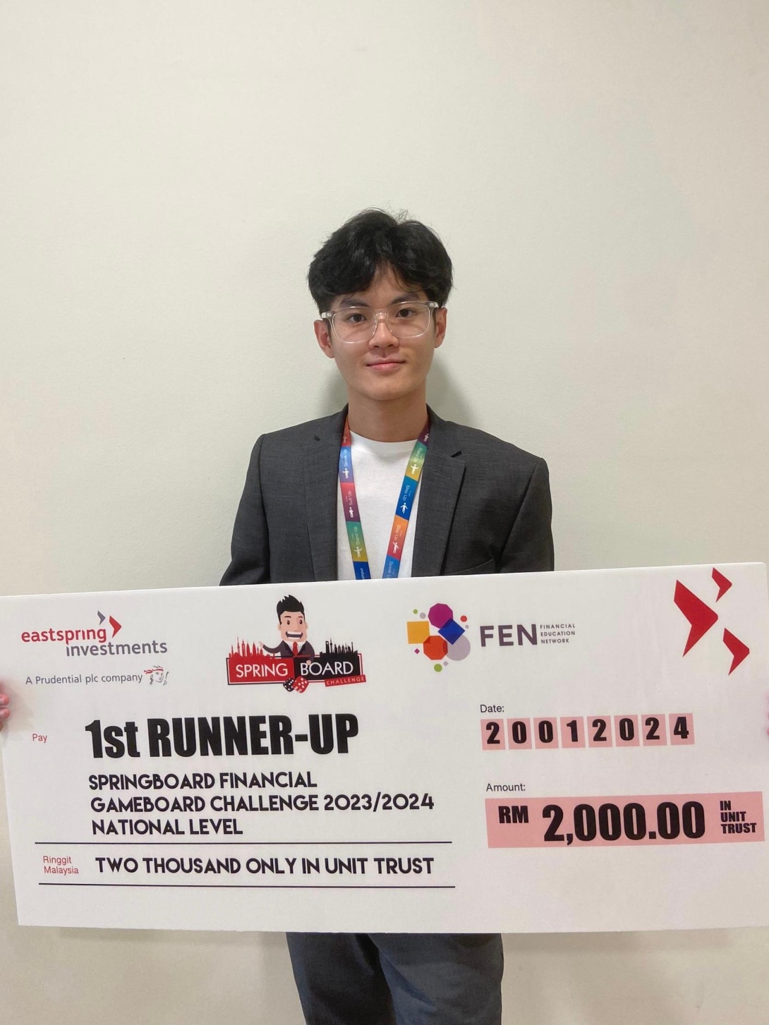 Congratulations Lim Zheng Hao, 1st runner-up of the National ...